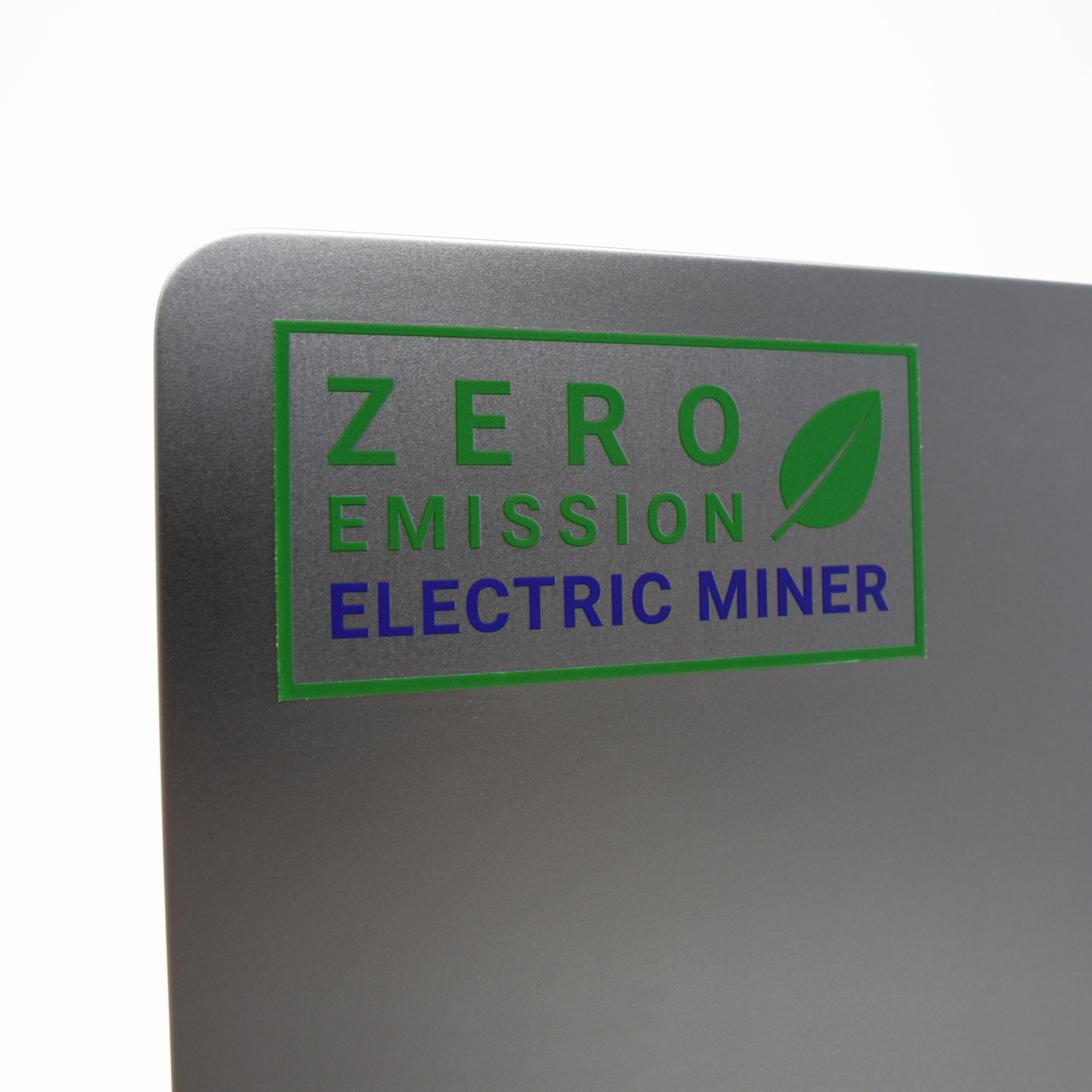 Zero Emission Electric Miner Sticker - CYPHERPUNK
