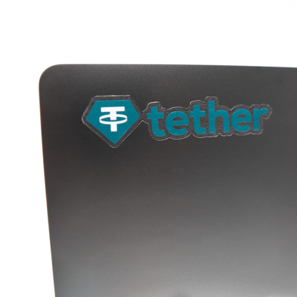 Tether Logo Sticker - CYPHERPUNK