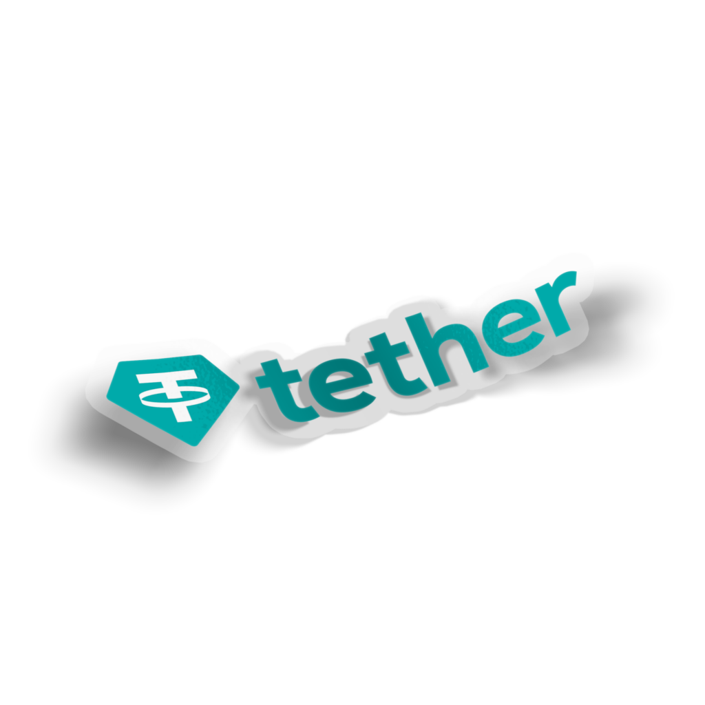 Tether Logo Sticker - CYPHERPUNK